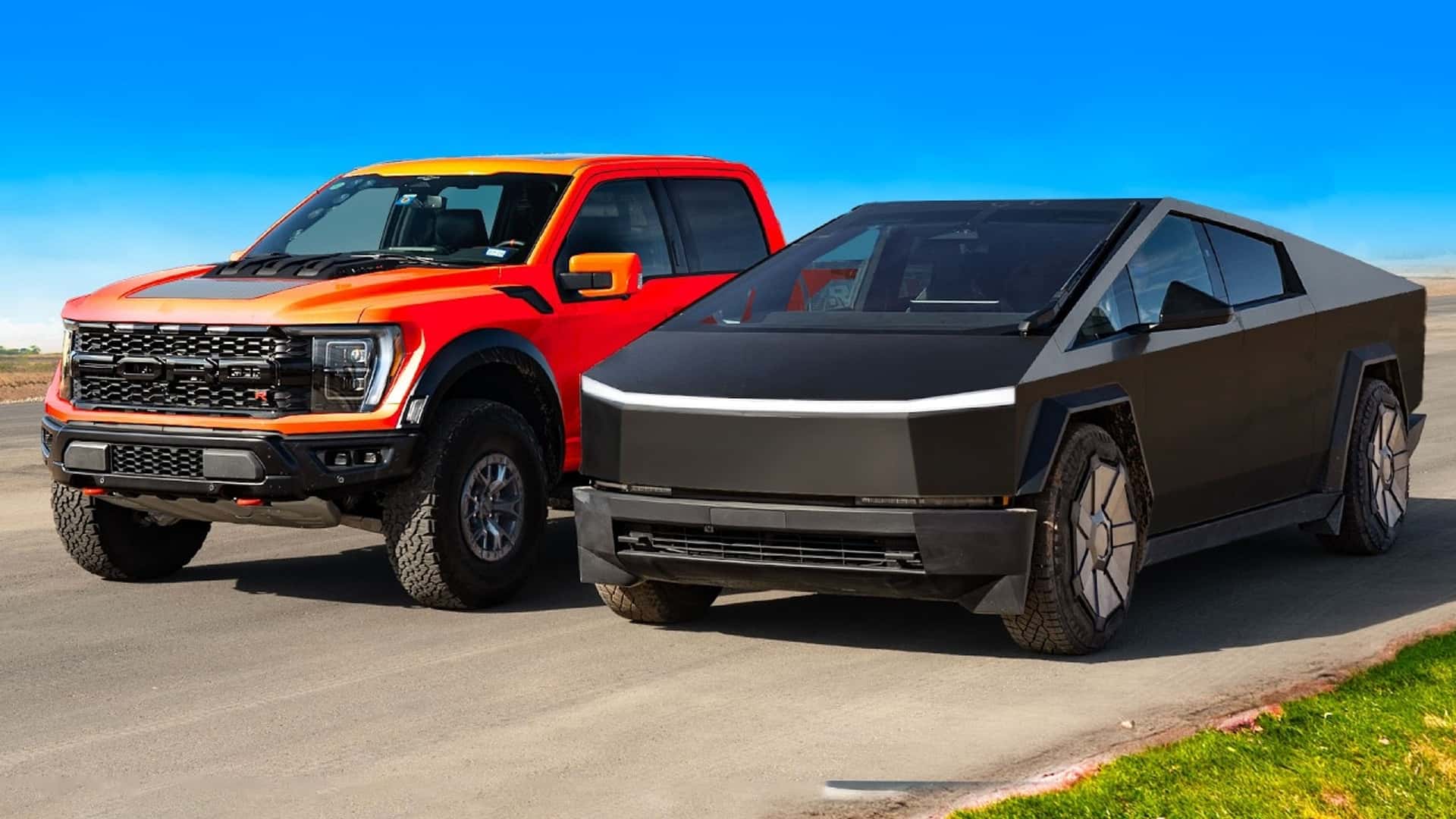 The Only Way A Ford F-150 Raptor R Can Beat A Tesla Cybertuck In A Race ...